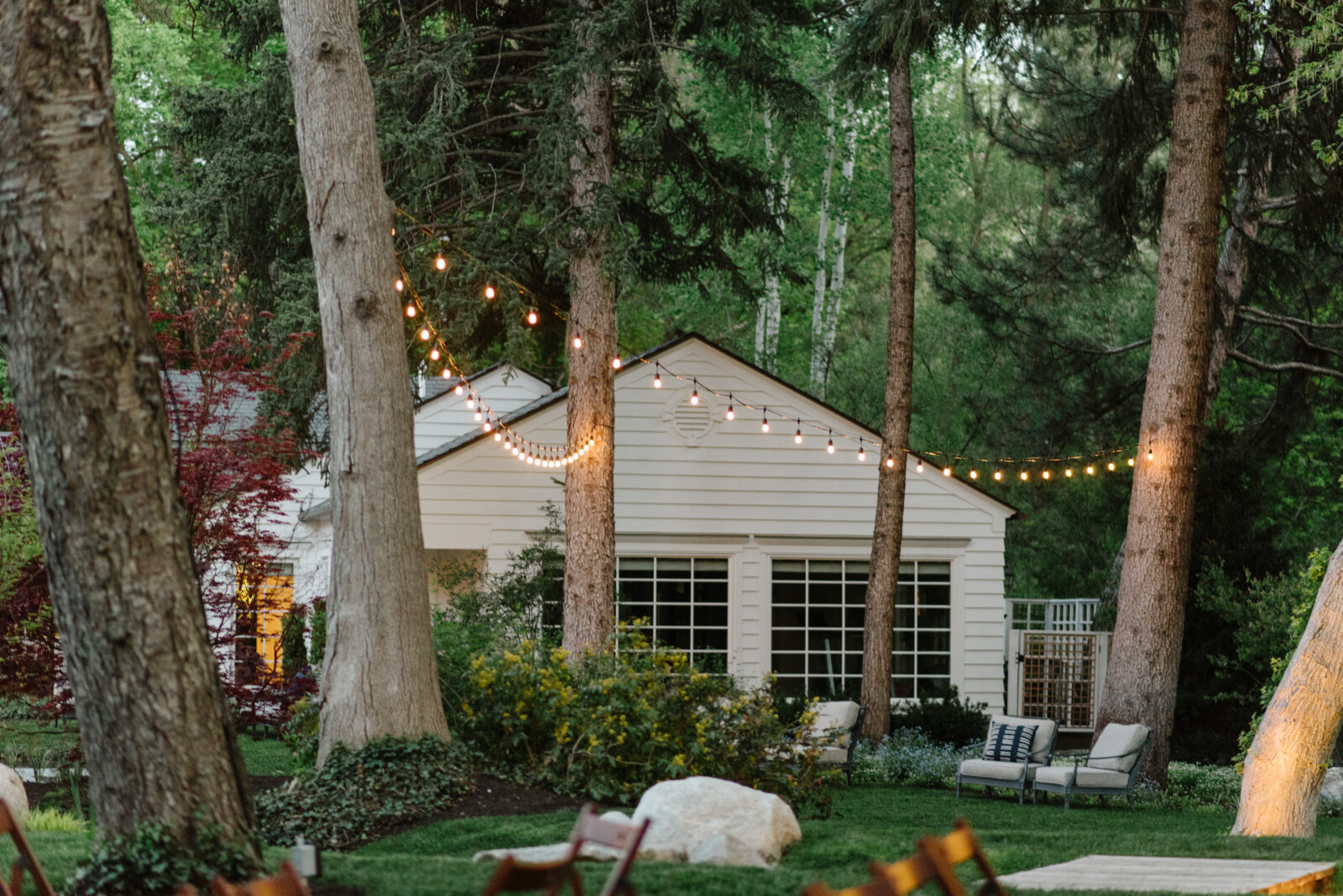 How landscape lighting can enhance your backyard wedding | Landscape ...